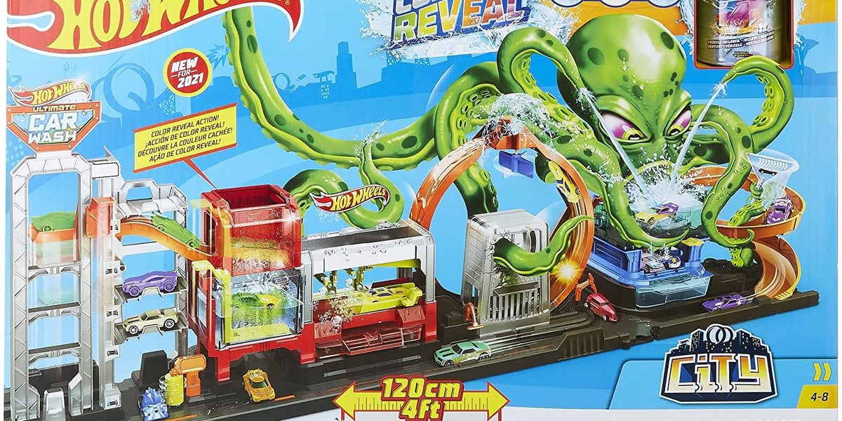 Hotwheels City Ultimate Octo Car Wash — Goisco.com