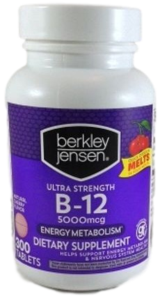 Berkley Jensen Ultra Strength B-12 Energy Metabolism Tablets, 5000 mcg ...