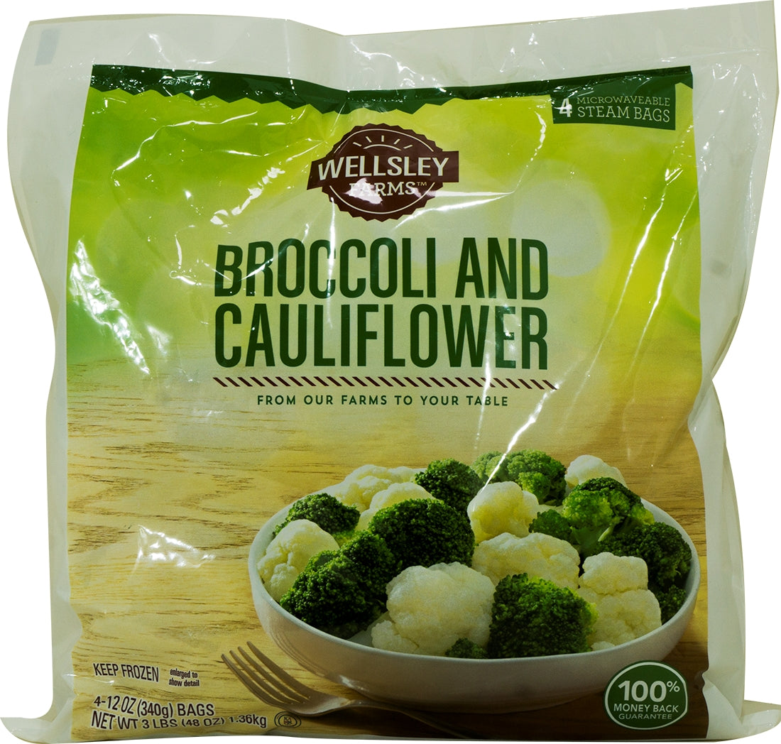 Wellsley Farms Broccoli and Cauliflower Mix Value Pack, 4 x 12 oz ...