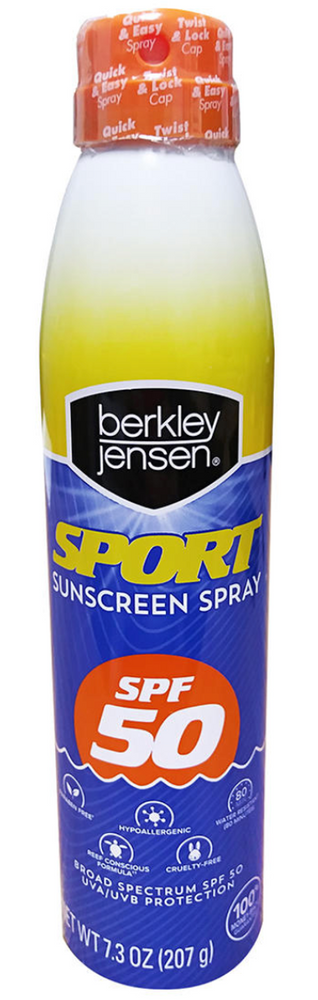 Berkley Jensen Sport SPF 50 Sport Sunscreen Spray , 7.3 oz — Goisco.com