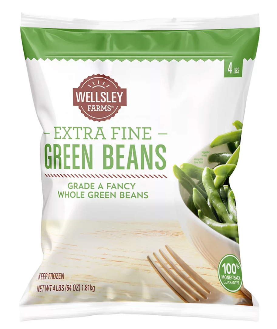 Wellsley Farms Frozen Extra Fine Green Beans , 4 lbs — Goisco.com