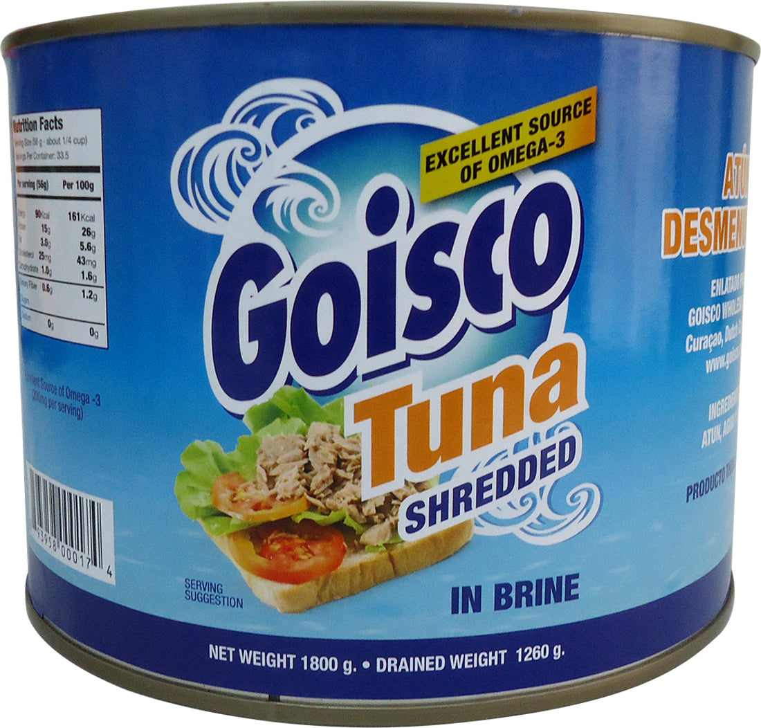 Goisco Tuna Shredded, in Saturated Water, 1800 gr — Goisco.com