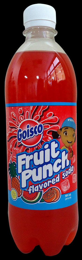 Goisco Fruit Punch Flavored Soda Bottle, 20 oz — Goisco.com
