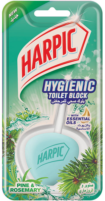 Harpic Hygienec Toilet Block, Pine & Rosemary Scent , 40 gr — Goisco.com