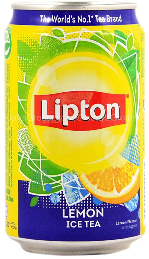 Lipton Lemon Iced Tea Can, 300 ml — Goisco.com