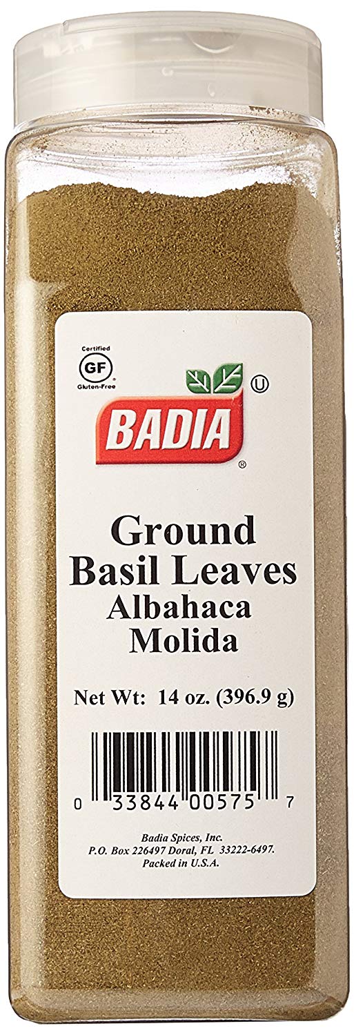 Badia Ground Basil Leaves, 14 oz — Goisco.com
